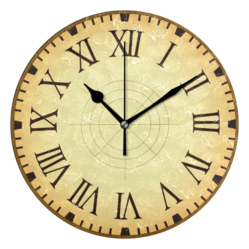 Horloge murale chiffre romain à motif personnalisé • Ma Petite Horlogerie