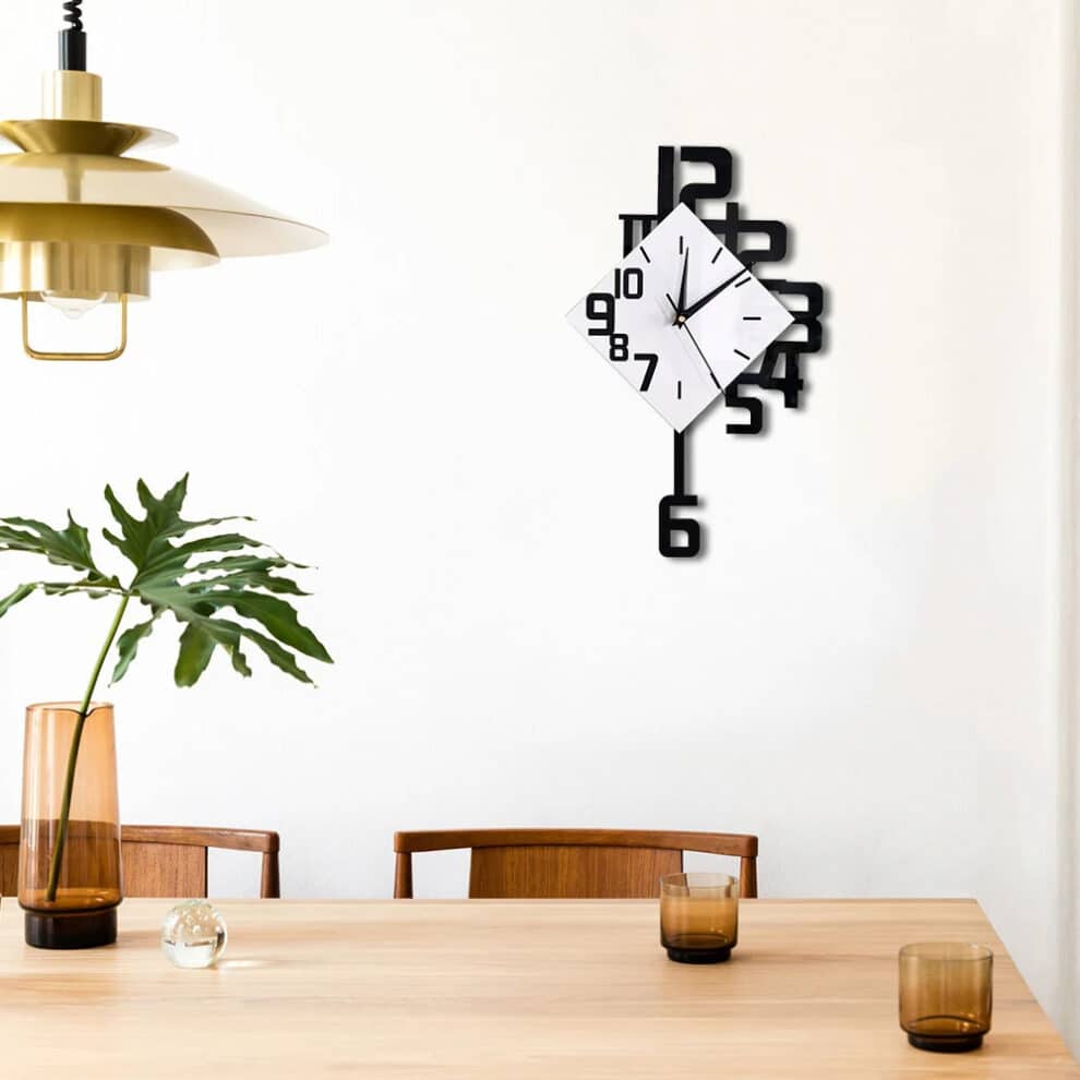 Pendule Murale Design Moderne avec Chiffres sur le Cadran • Ma Petite ...